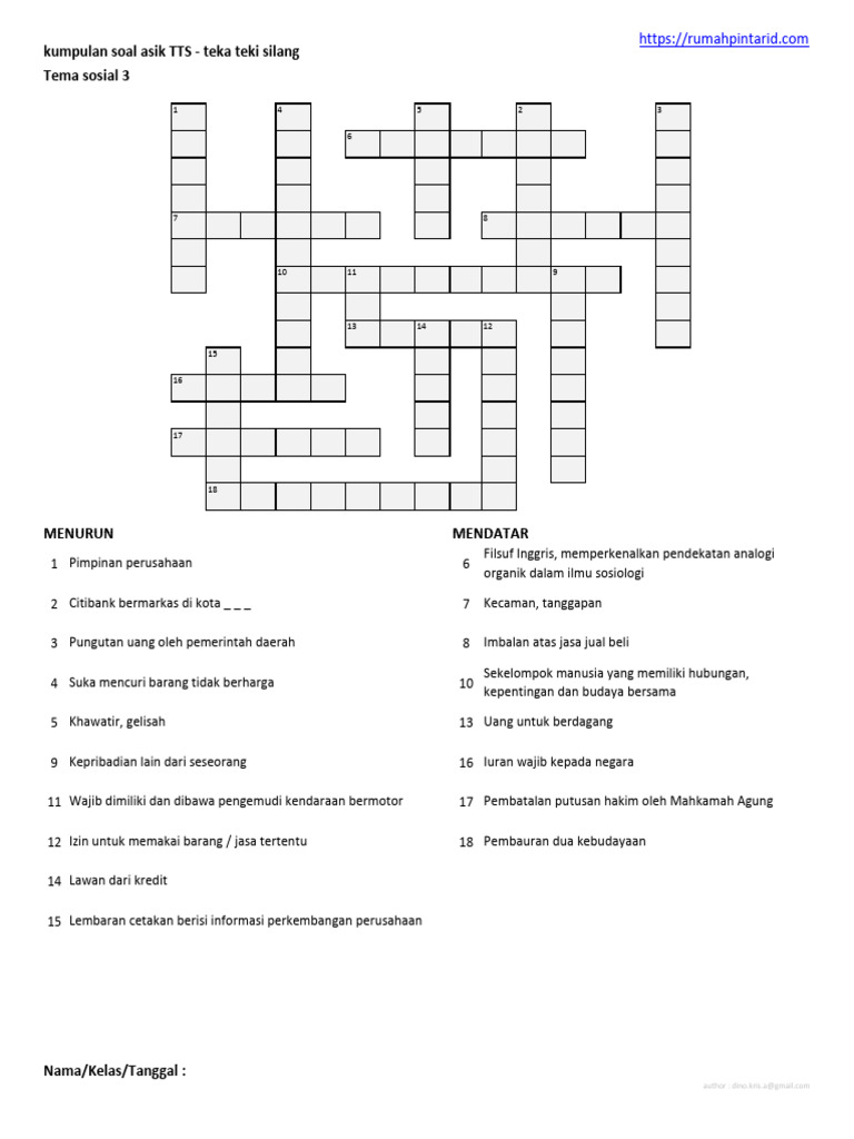 TTS Tema Sosial 3 | PDF