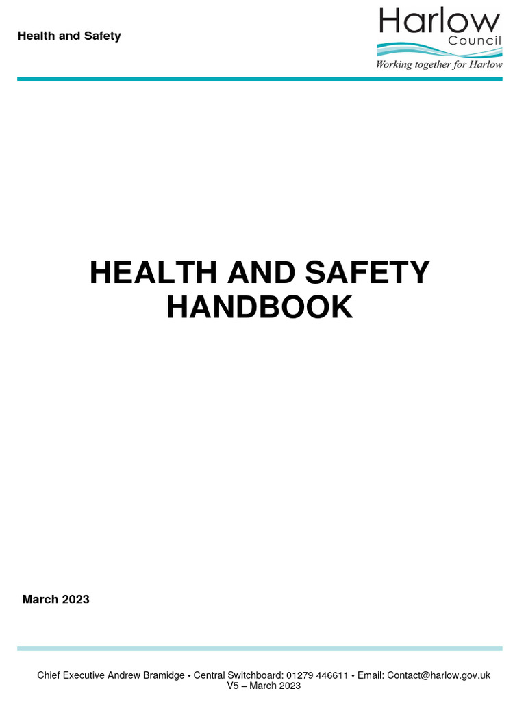 Health and Safety Handbook - 0 | PDF | Personal Protective Equipment | Occupational Safety And ...