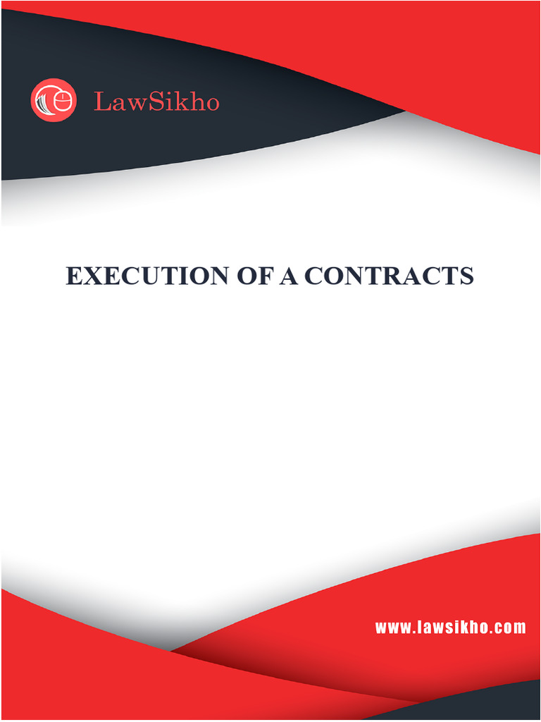 Checklist For Execution of Contracts | PDF | Limited Liability ...
