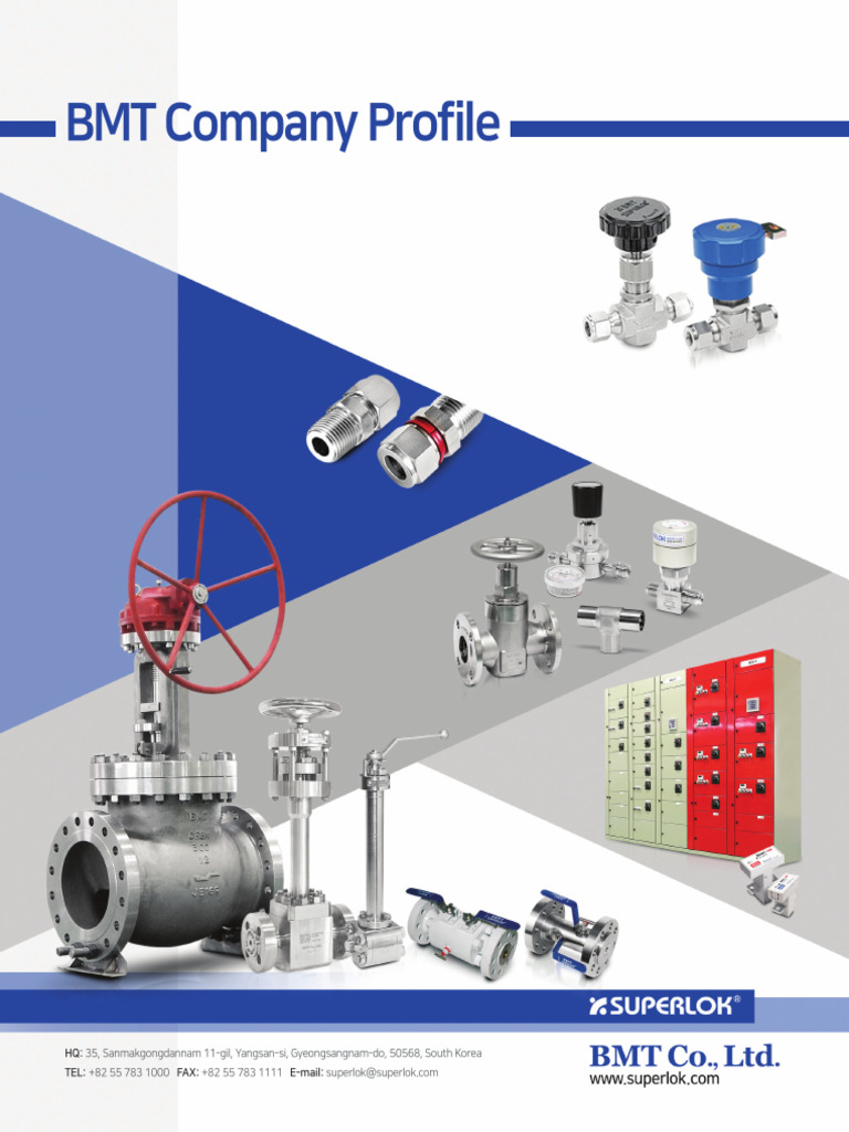 BMT Company Profile: Superlok Products | PDF | Pipe (Fluid Conveyance ...