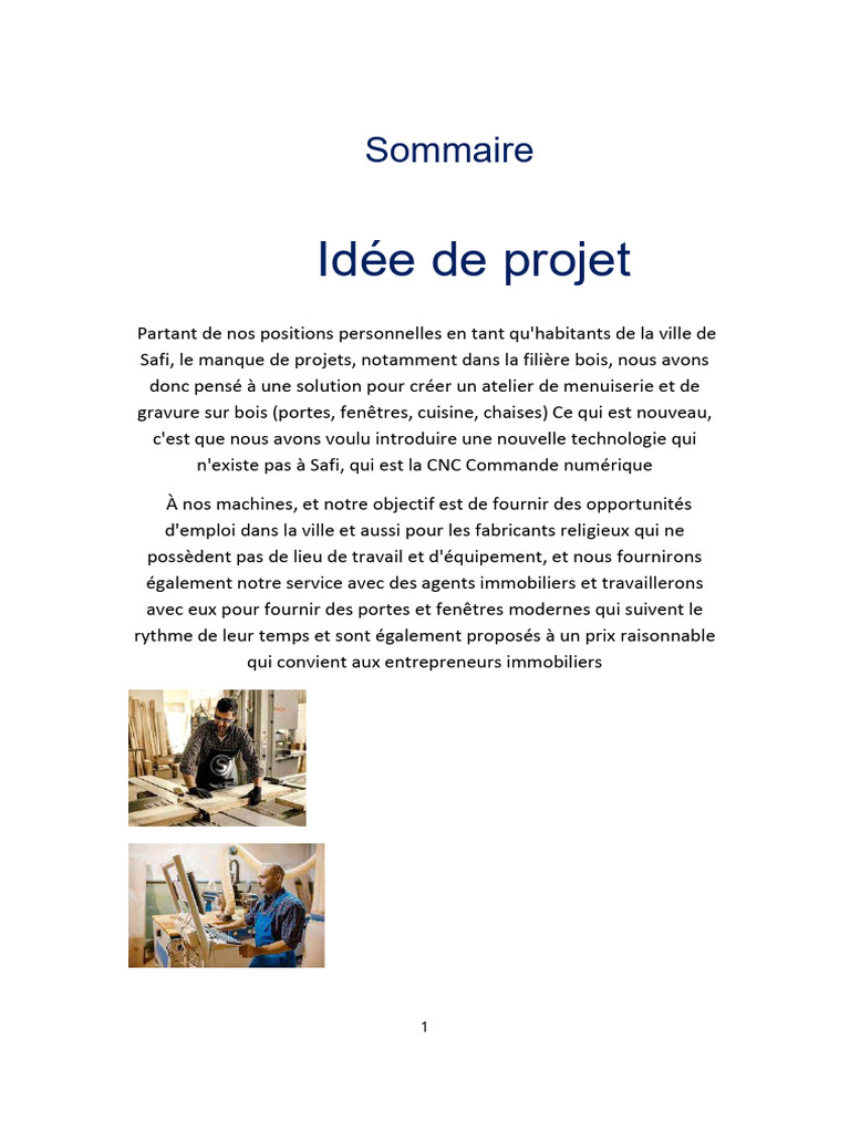 Idée de Projet: Sommaire | PDF | Machine-outil à commande numérique ...