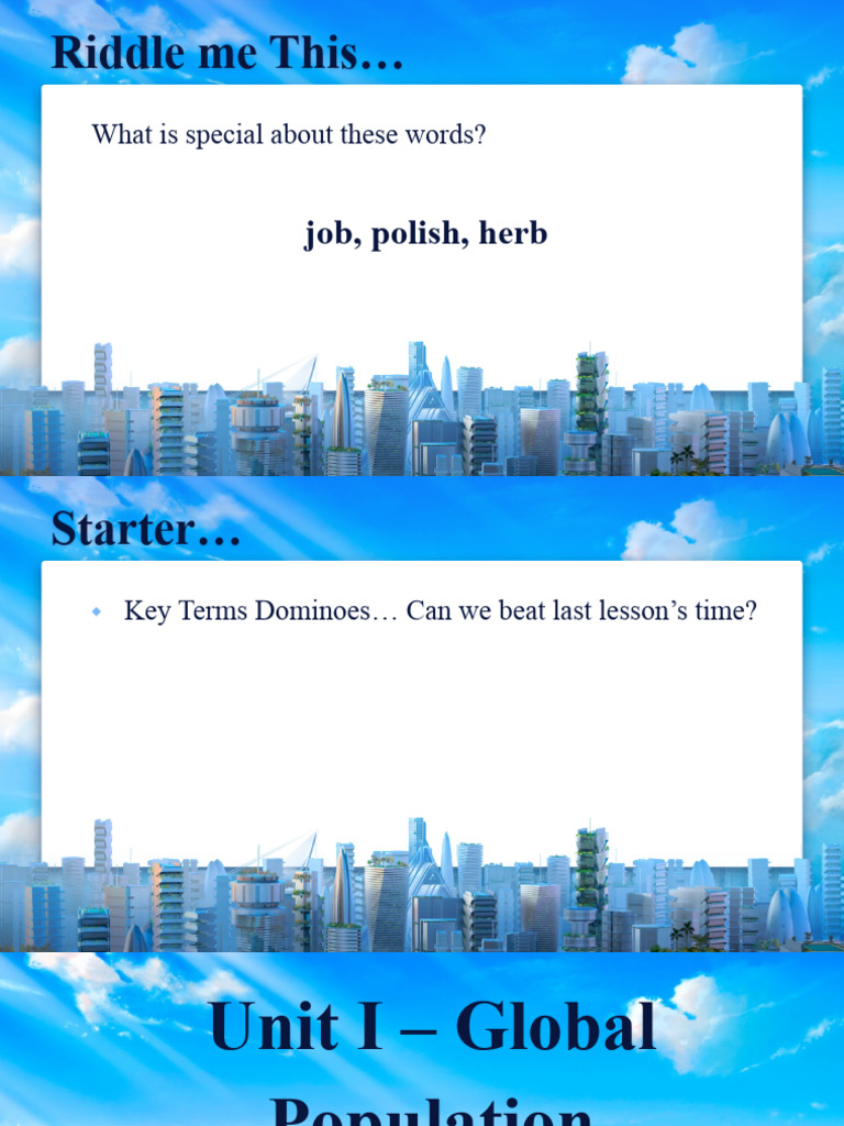 Lesson 3. Population Pyramids | PDF