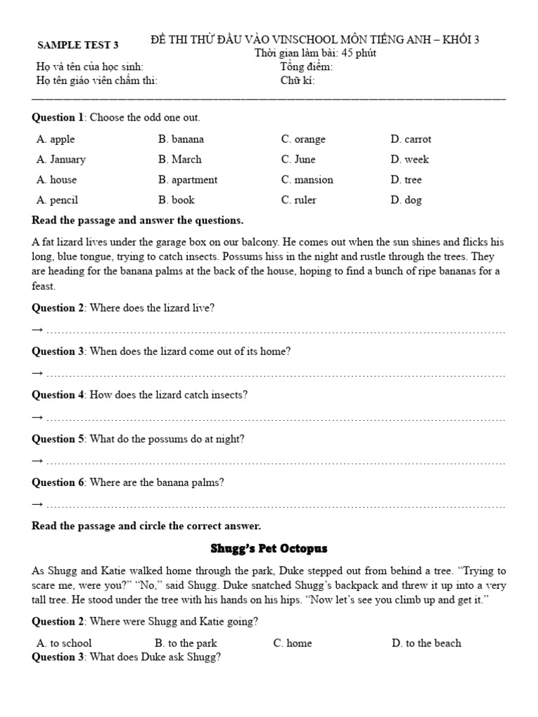 Sample Test Pdf Home Garden