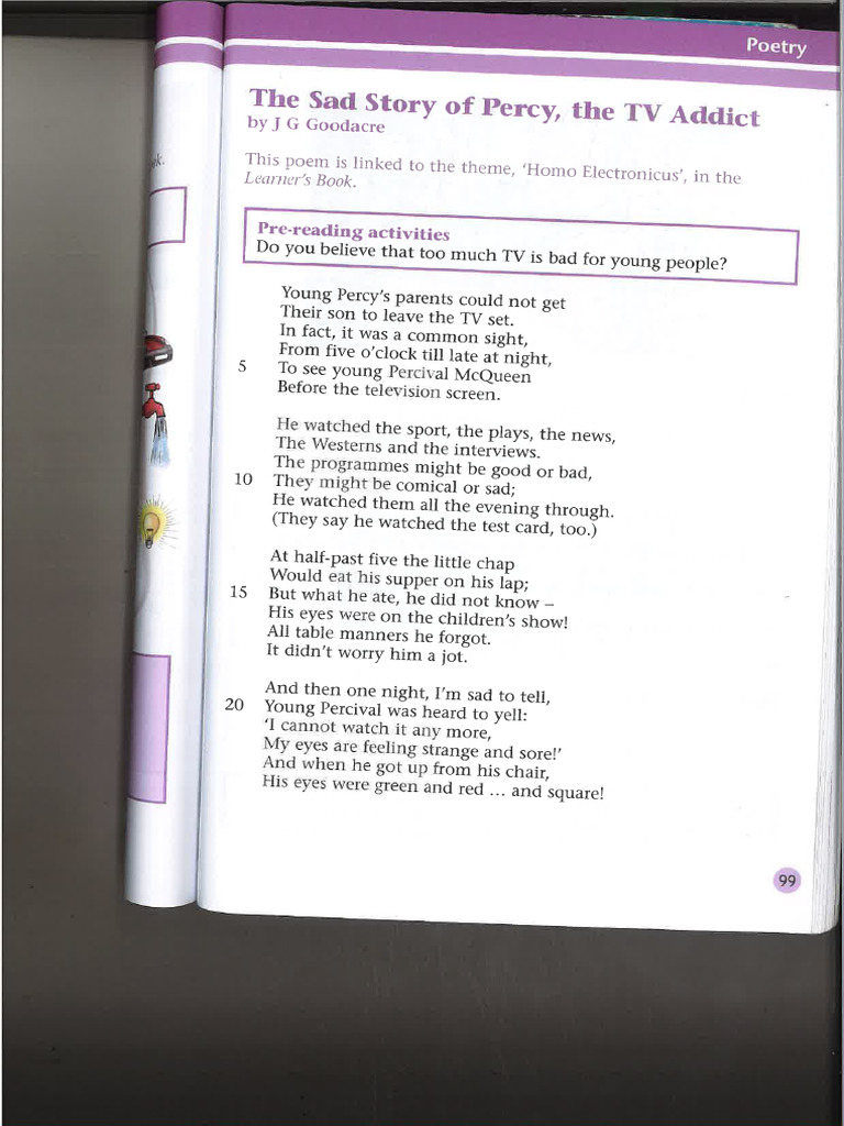 The Sad Story of Percy The TV Addict - 090828 | PDF