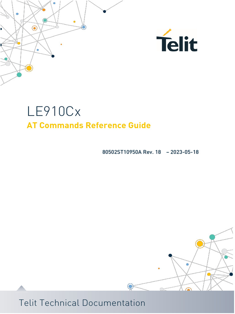 Telit LE910Cx at Commands Reference Guide r18 | PDF | Computer Science ...