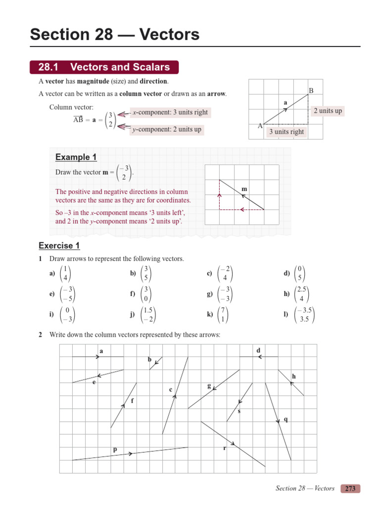 Vectors Gcse And Igcse PDF Euclidean Vector Scalar Mathematics 