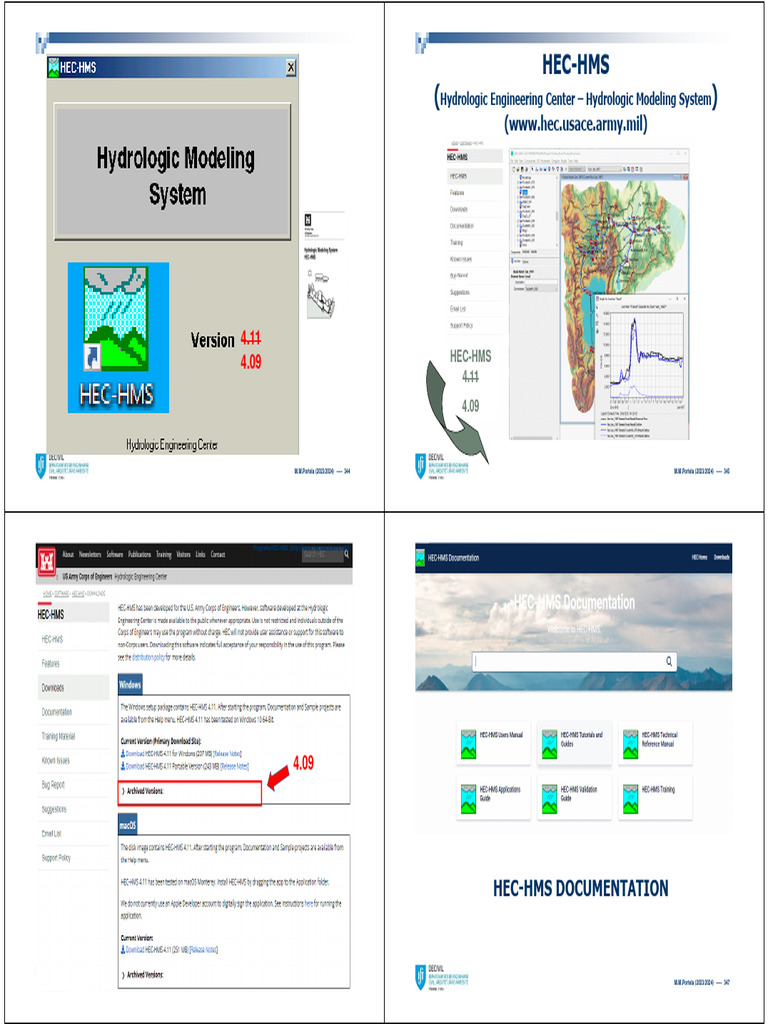 MPRH2023 2024 Slides344 434 HEC HMS | PDF | Discharge (Hydrology) | Flood