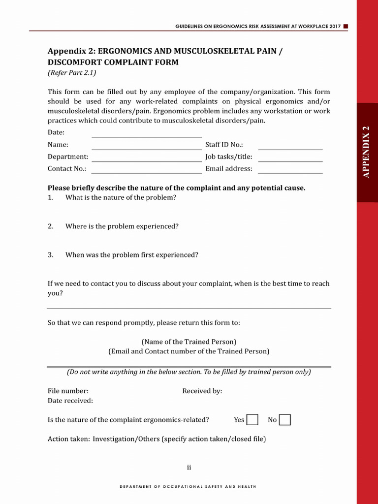 Appendix 2 - Complaint Form | PDF
