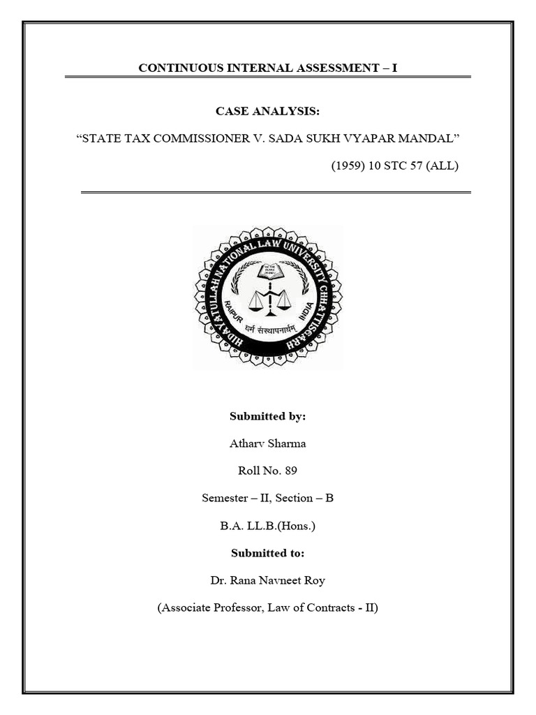 Law of Contracts Ii Cia - 1 | PDF | Taxes | Justice