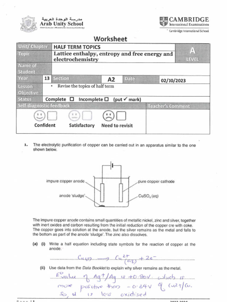 Half Term Worksheet Ms | PDF
