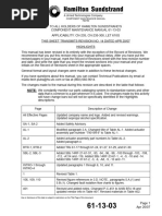 CMM (Component Maintenance Manual) Index: Cat Ata No. CAI Part Number ...