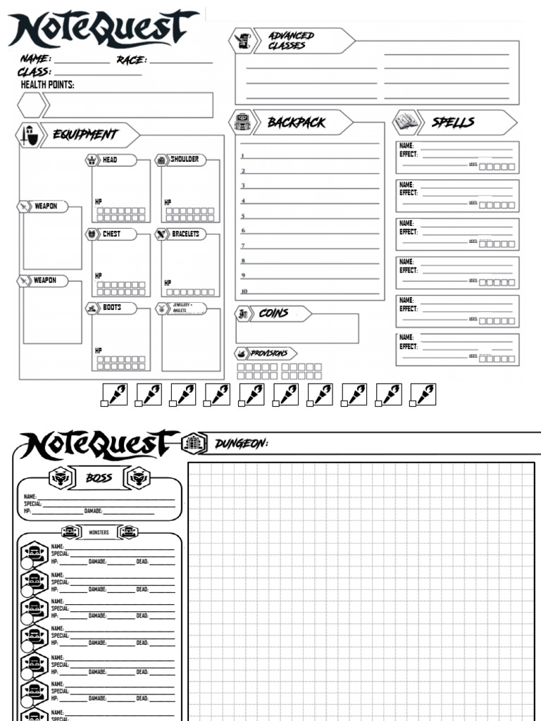 Notequest Sheets | PDF
