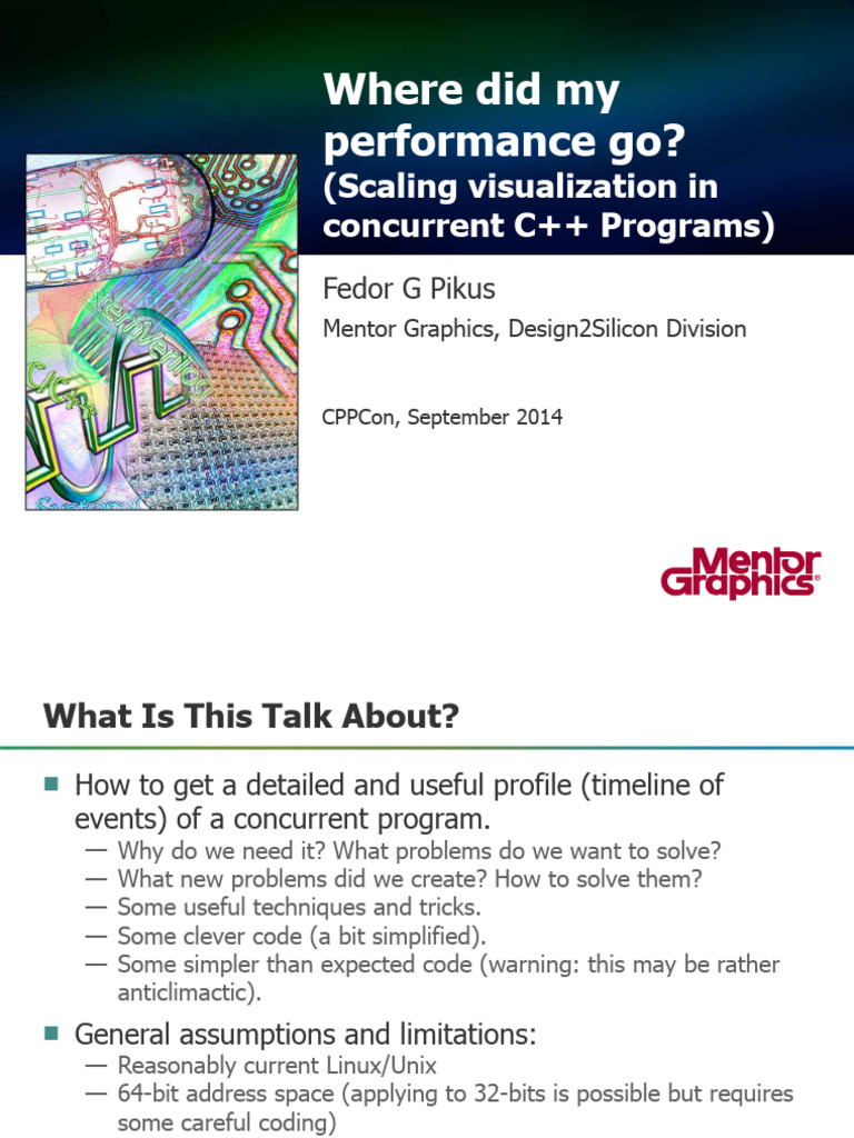 Where Did My Performance Go - Fedor Pikus - CppCon 2014 | PDF | Central ...