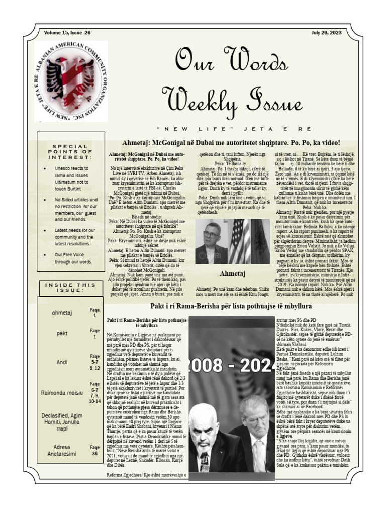 Newsletter Volume 15 Issue 26 | PDF
