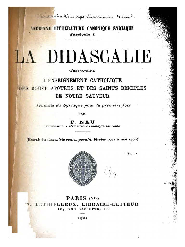 La Didascalie | PDF