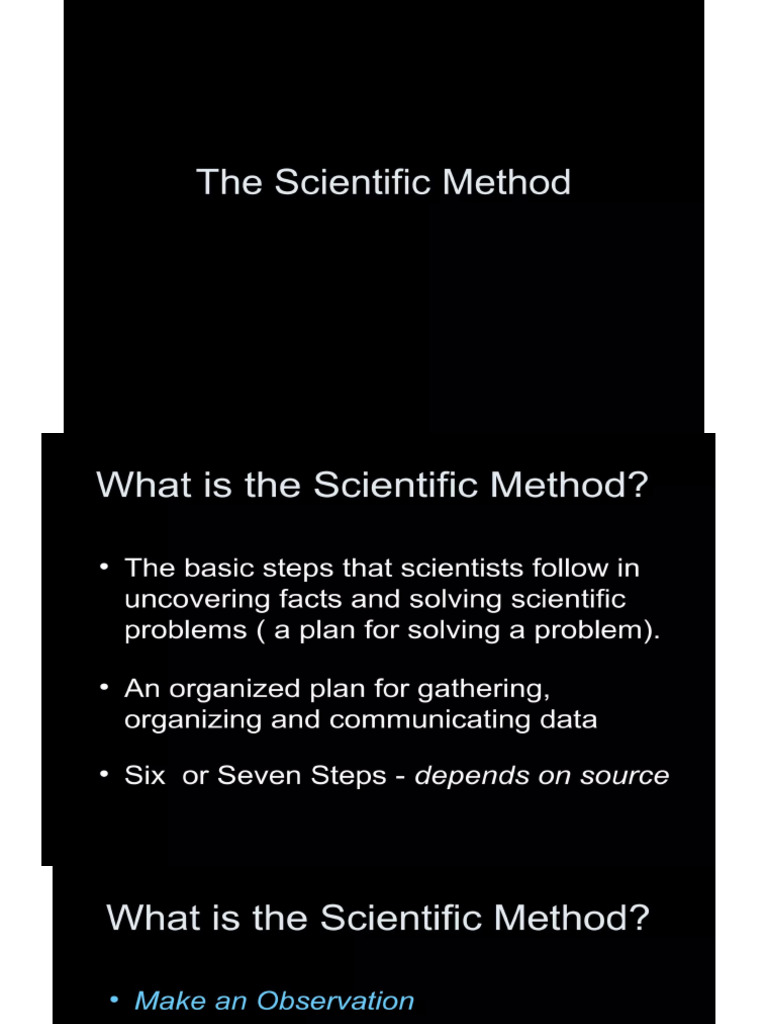 The Scientific Method | PDF