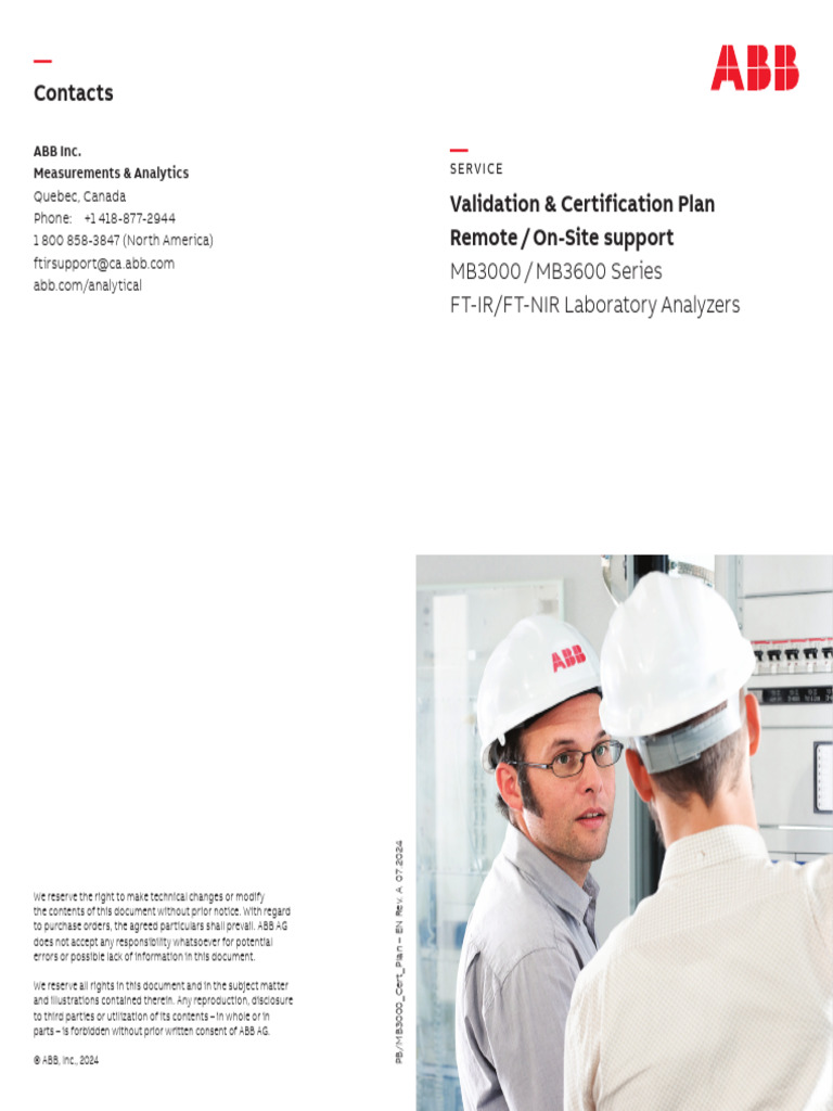 AA012428-01 - Rev B - MB3000 Cert. Plan - EN | PDF | Information ...