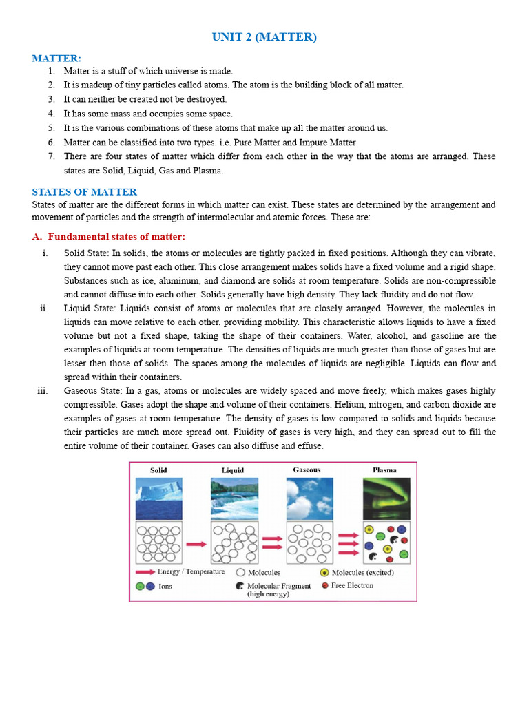 9 - Chemistry Unit 2 (MATTER) | PDF | Solubility | Chemical Substances