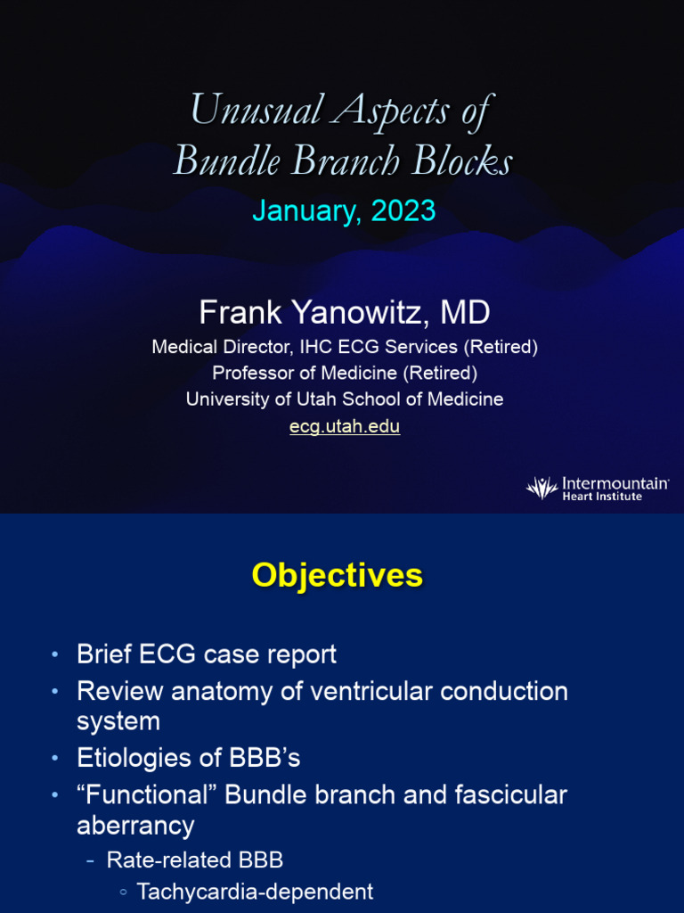 Unusual Aspects of Bundle Branch Blocks 2023 | PDF ...