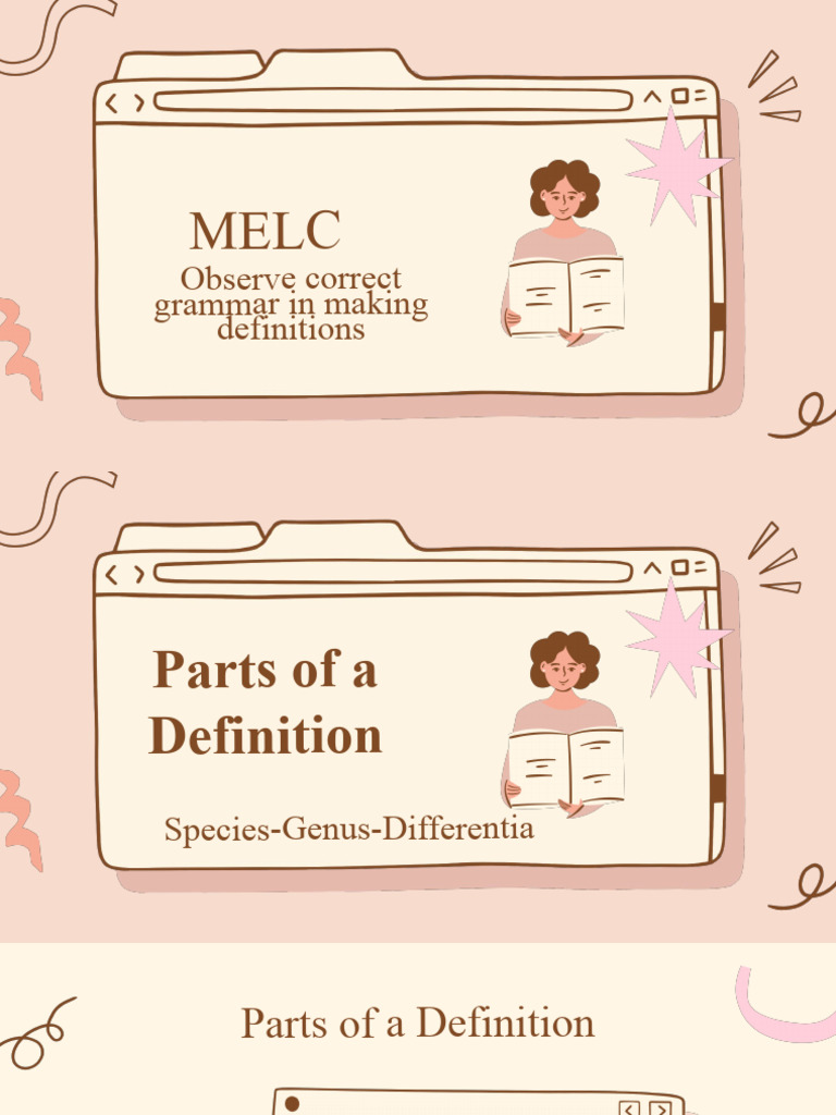 4th Quarter Lesson 1 Parts of Definition | PDF