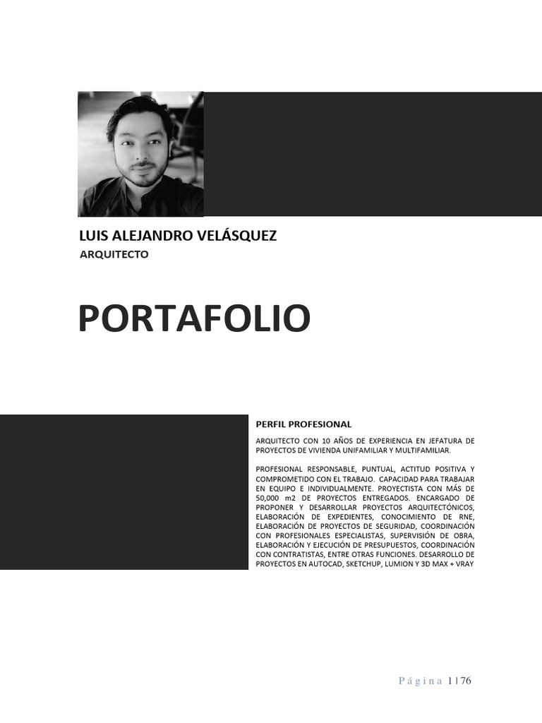 Portafolio 2024 Luis Velásquez | PDF | Lima | edificio