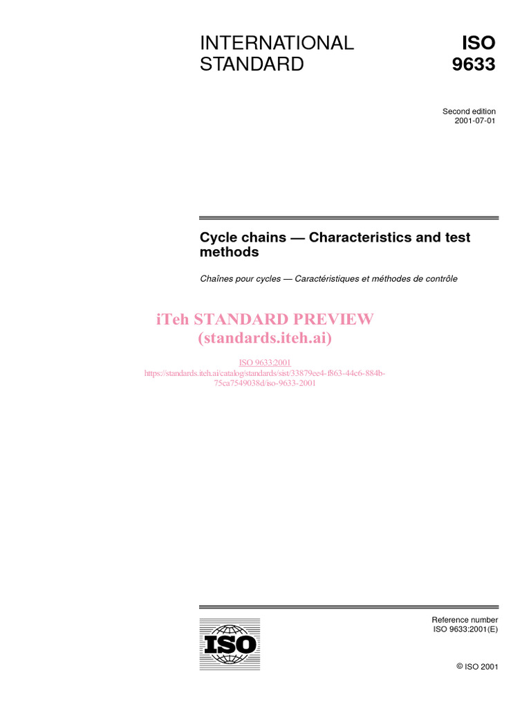 Iso 9633 2001 | PDF | International Organization For Standardization