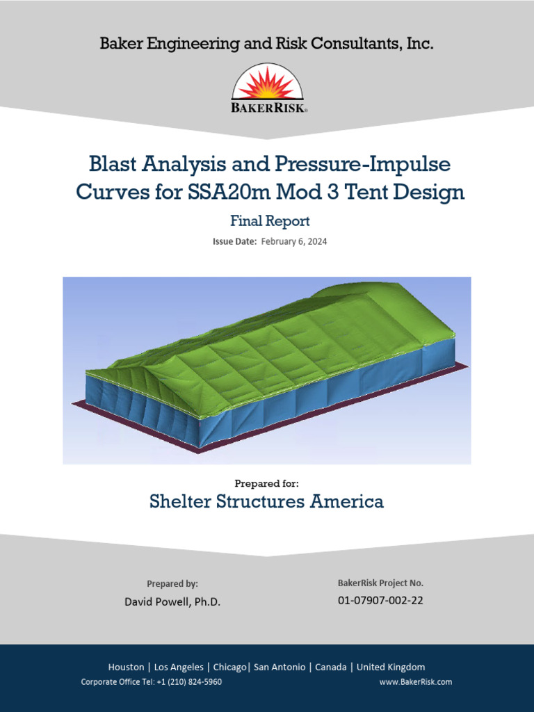 Shelter Structures 20m Mod 3 Tent Analysis Report 07907-002-22 - FINAL ...