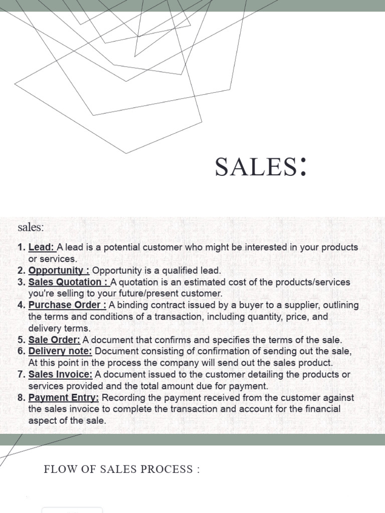 Sales Process Steps and Documentation | PDF | Sales | Invoice