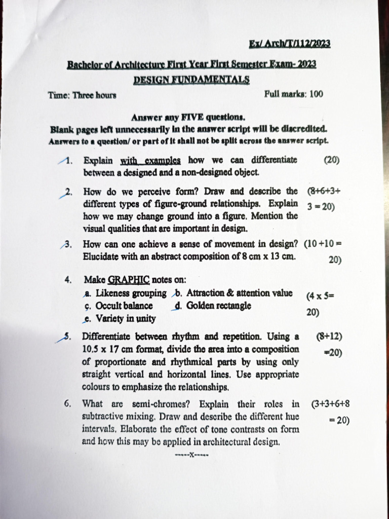 Pyq 2023 Sem1 | PDF Pyq 2023 Sem1 | PDF