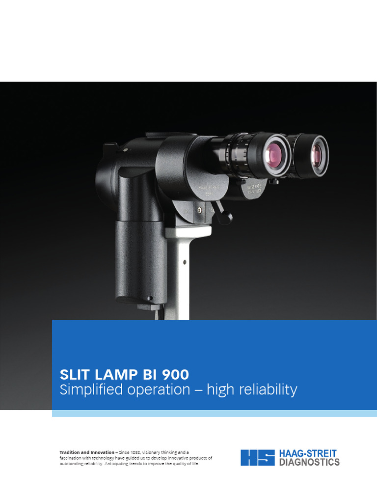 Slit Lamp BL 900 | PDF | Camera | Optics