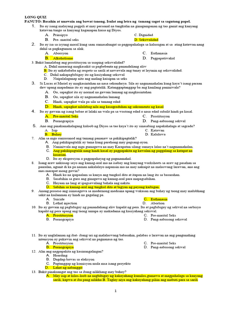 q4 Esp Reviewer | PDF
