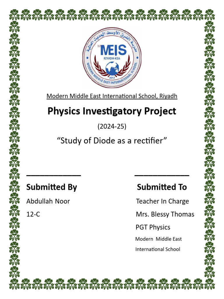 Physics Project Prefix | PDF