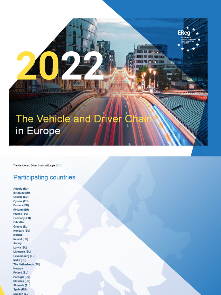 2022 The Vehicle and Driver Chain | PDF | European Union | Driver's License