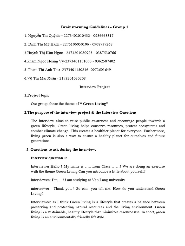 Brainstorming Guidelines Group 1 | PDF | Waste | Pollution