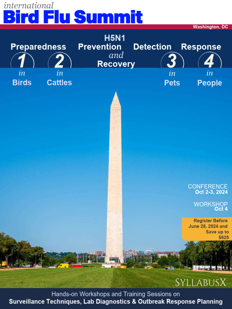 Bird Flu Summit Brochure | PDF | Avian Influenza | Influenza A Virus ...