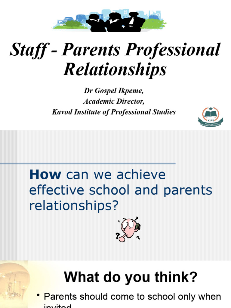 Enhancing School-Parent Partnerships | PDF | Teachers | Learning