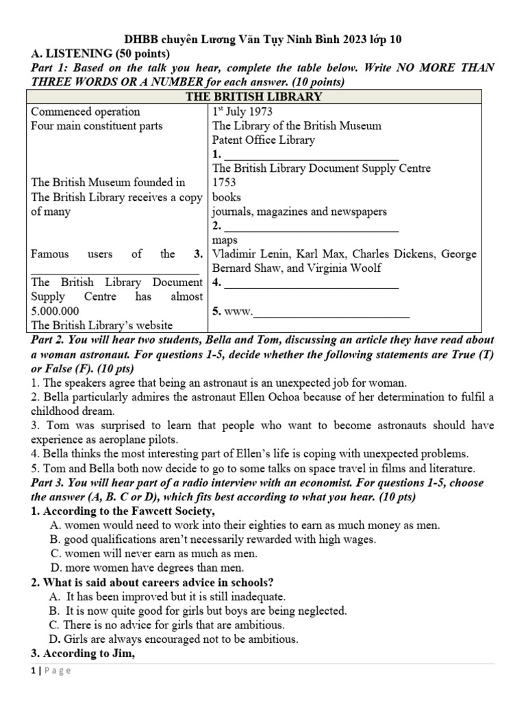 ĐỀ HSG10 | PDF | Curry | Indian Cuisine