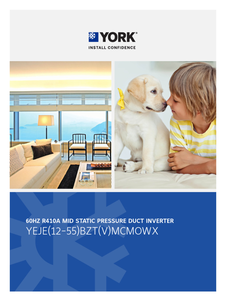 FICHA TECNICA - EQUIPOS YORK | PDF | Air Conditioning | Heat Pump
