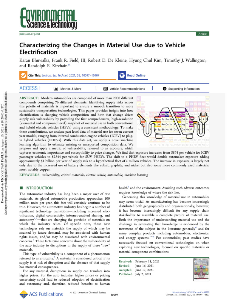 EV Material Risks & Vulnerability | PDF | Plug In Hybrid | Hybrid Vehicle