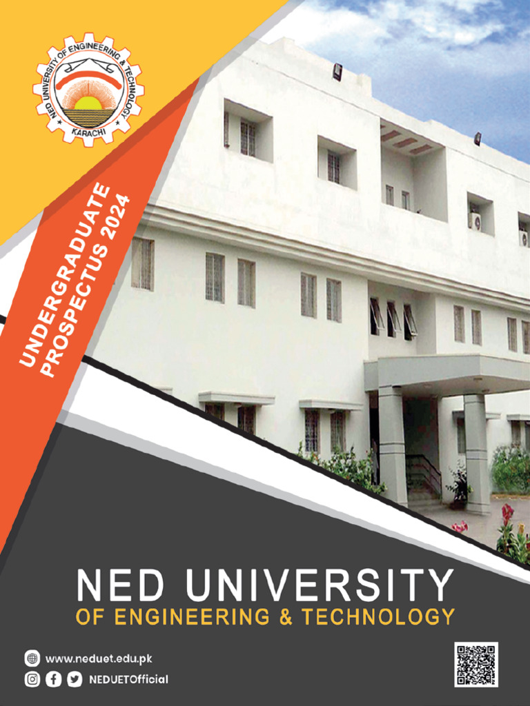 NED University Prospectus 2024 | PDF | Engineering | Mechanical Engineering