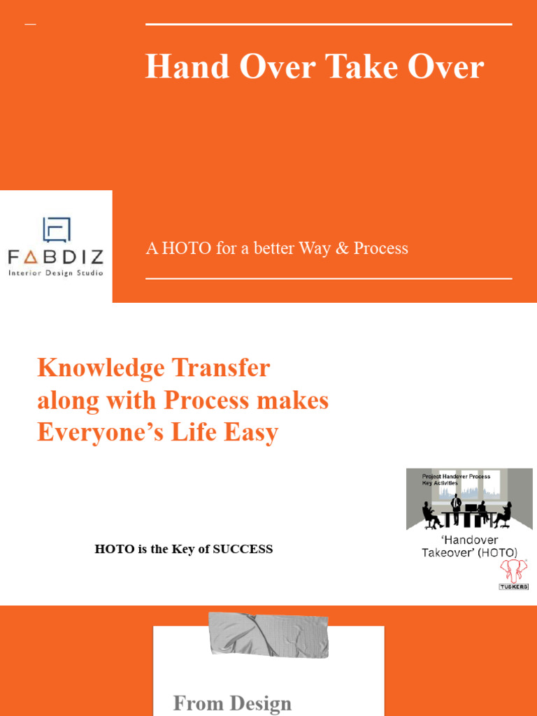 HOTO Process for Successful Project Transfer | PDF
