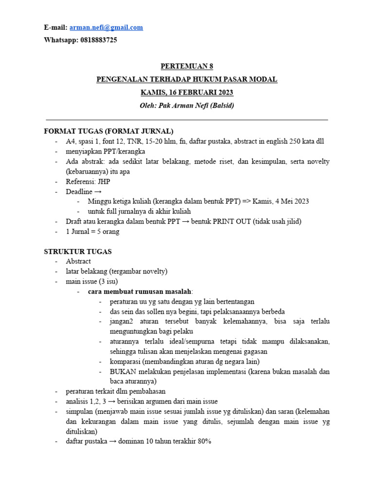 (Pra Uas) Pasmod | PDF | Bisnis