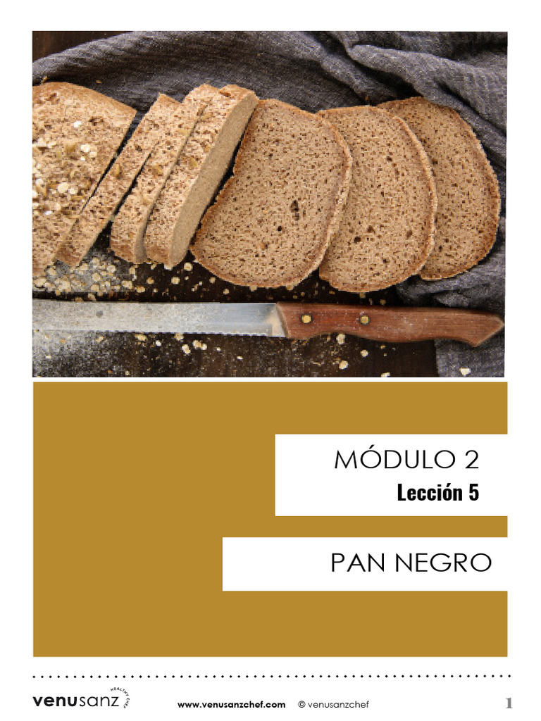 Mod2 L5 PanNegro | PDF | Panes | De masa fermentada