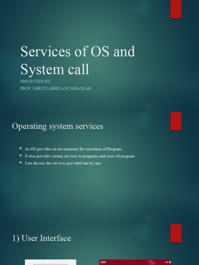 Chapter 2 Presentation | PDF | Kernel (Operating System) | Operating System
