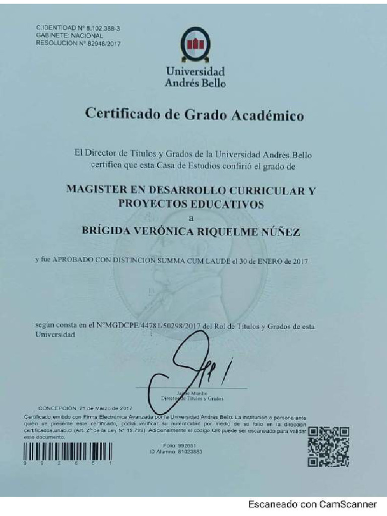 MAGISTER, TITULOS, POST TITULOS, ETC BRIGIDA RIQUELME - 2024 - Compressed | PDF