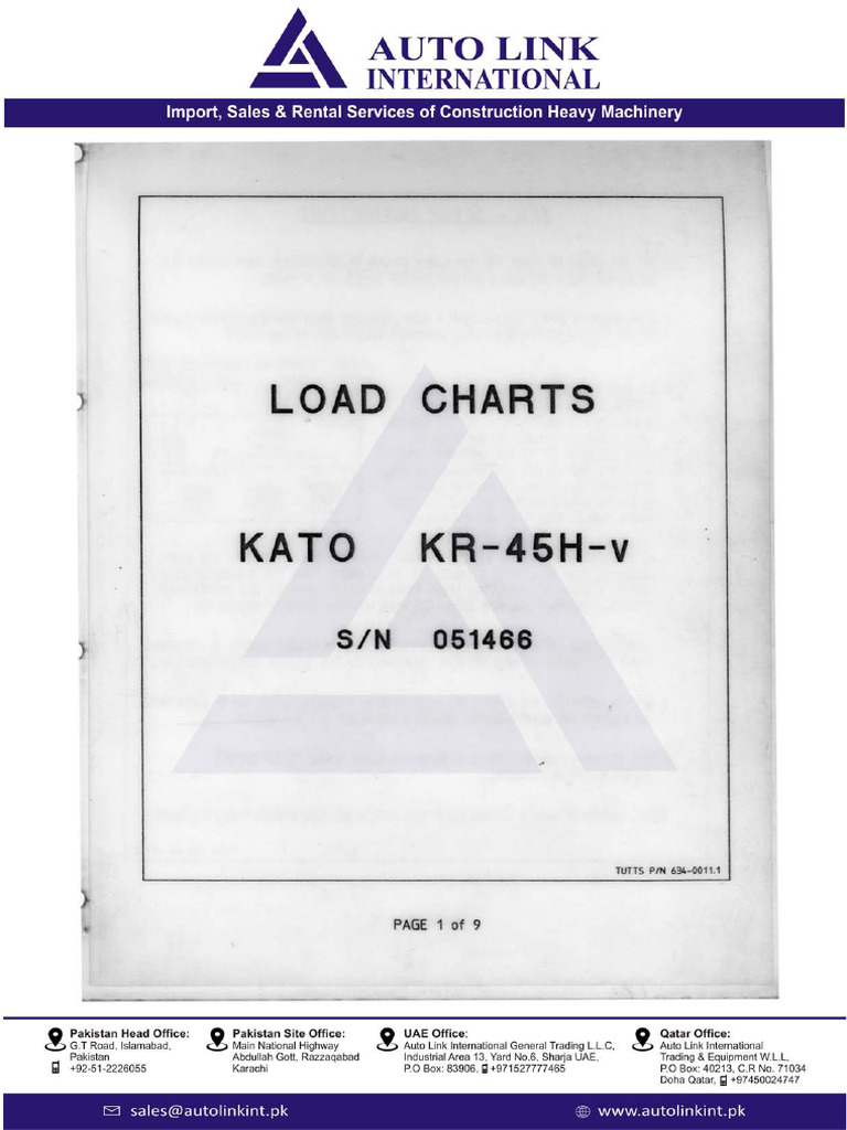 Kato KR 45h V | PDF