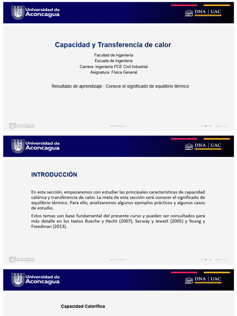 Tema 2 Física General, Capacidad y Transferencia de Calor | PDF | Conduccion termica | Física ...