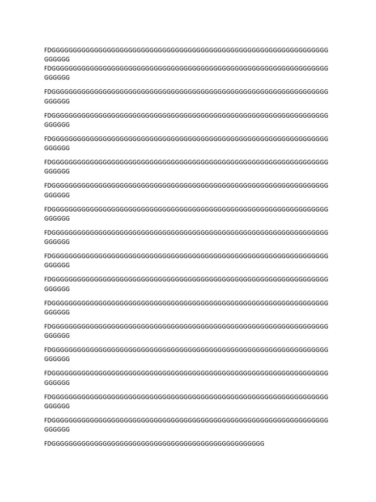 Document of Repeated Characters | PDF