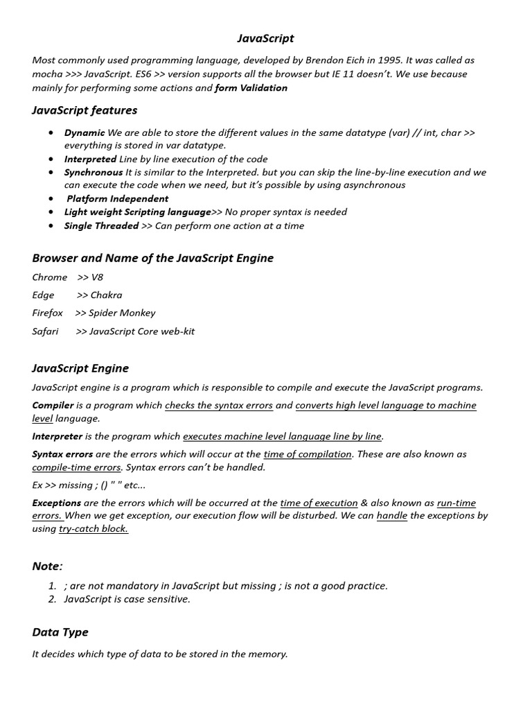 JavaScript Notes2 | PDF | Parameter (Computer Programming) | Scope ... JavaScript Notes2 | PDF | Parameter (Computer Programming) | Scope ...