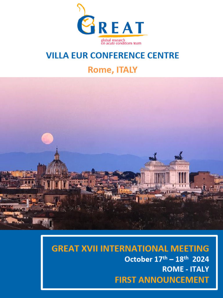 Great Xvii - Rome 2024 - First Announcement - 2 | PDF | Business | Computers